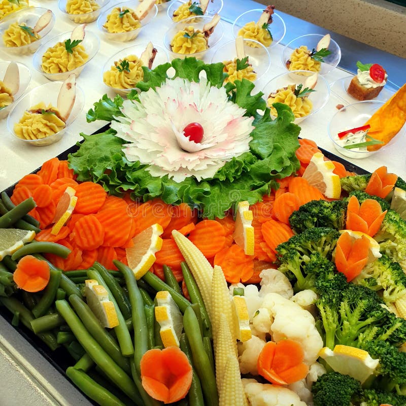 Vegetable decorations stock photo. Image of salad, dinner - 186735638