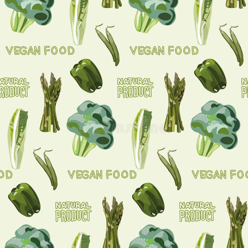 Vegetable Seamless Pattern with Cute Hand Drawing. Fruits and ...