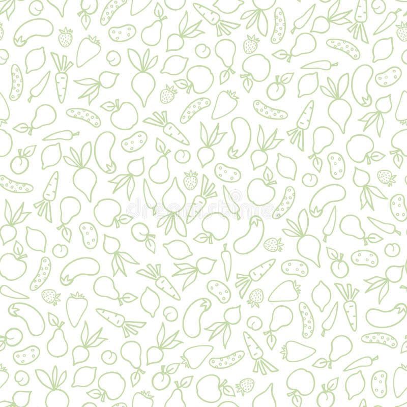Vegetable Seamless Pattern. Healthy Food Ingredient Background Stock ...
