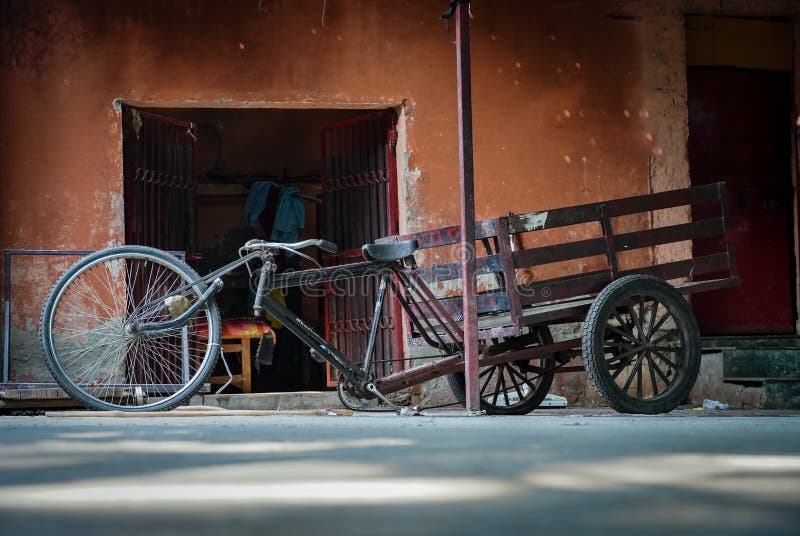 Vegetable Selling Cart Standing Lonely and Empty Editorial Stock Photo ...