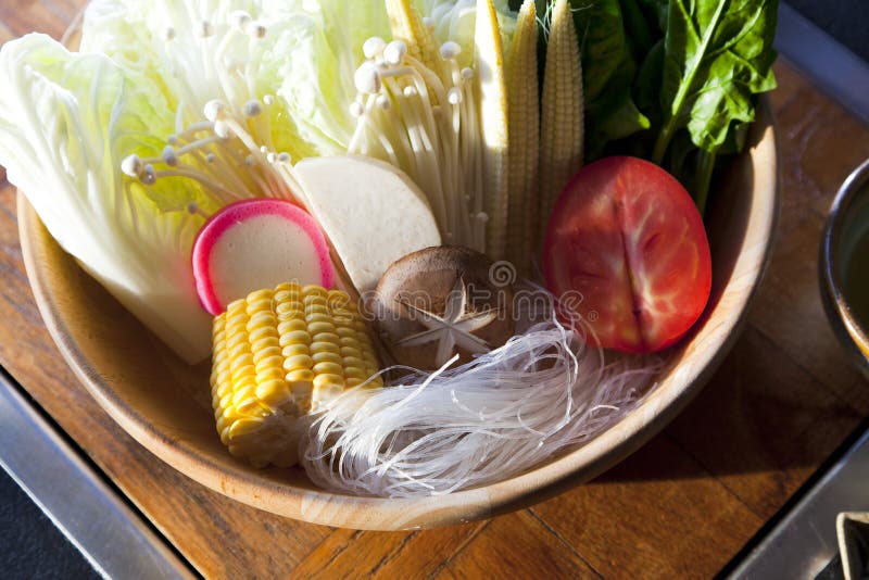 Vegetable Set for Shabu Shabu Stock Image - Image of shrimp, cooking ...