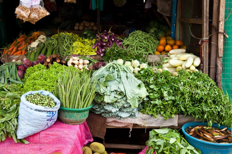 Vegetable Shop in Sri Lanka Stock Image - Image of fruits, healthy ...