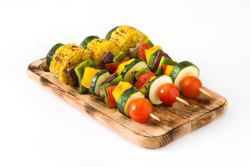 Vegetable brochettes stock image. Image of zucchini, food - 26564783
