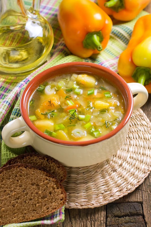 Vegetable soup stock photo. Image of green, appetizer - 31932388