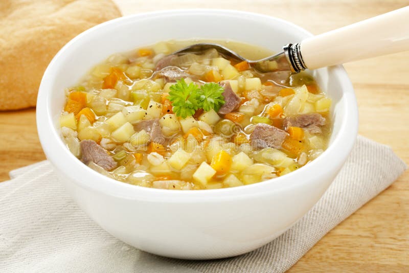 Vegetable Soup Scotch Broth Stock Image - Image of colour, scotch: 25329099