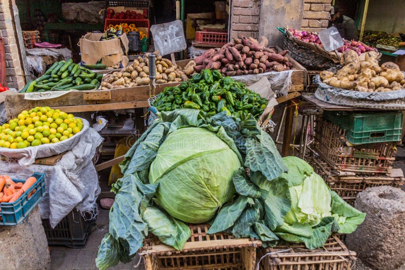 Vegetable Stall in Port Said, Egy Stock Photo - Image of shop, grocery ...