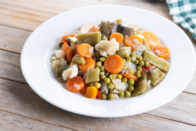 Vegetable Stew (menestra De Verduras) Stock Photo - Image of carrot ...