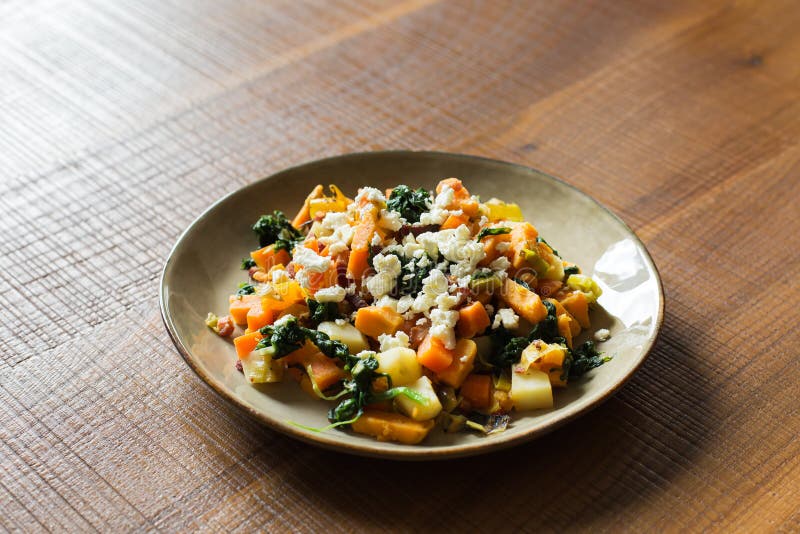 Vegetable Stew in a Plate at the Modern Kitchen Stock Image - Image of ...