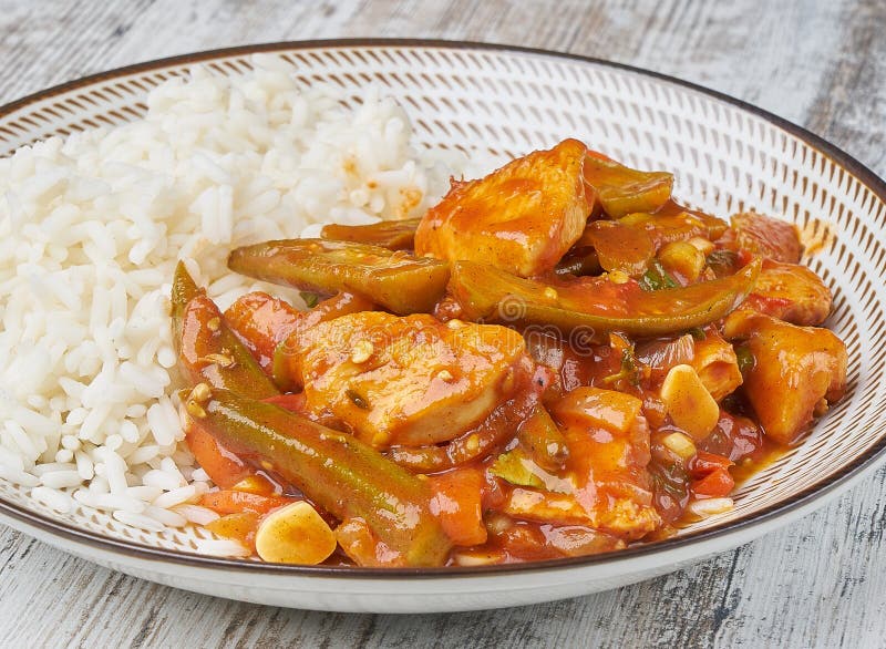 Vegetable stew with rice stock photo. Image of fillet - 177450028