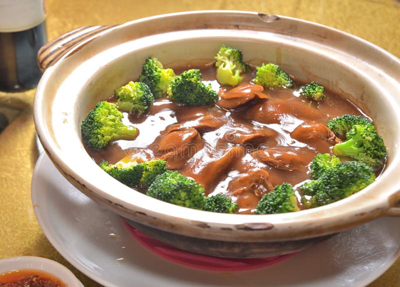 Vegetable Stewed Abalone stock photo. Image of banquet - 166852210