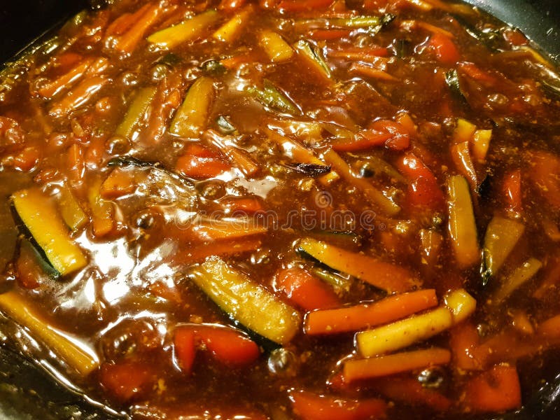 Vegetable stir pan stock photo. Image of carrot, food - 240594390