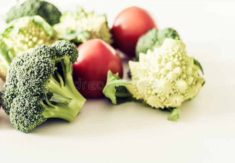 Vegetable Variety on Wooden White Table. Selection of Summer and Autumn ...