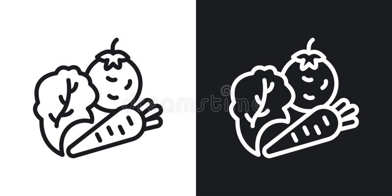 Vegetable vecor icon set stock vector. Illustration of design - 340639199