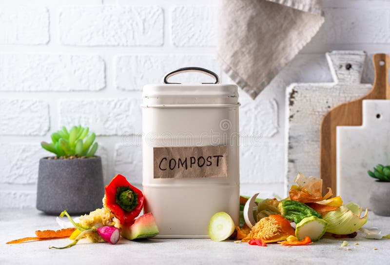 Vegetable Waste for Making Compost. Zero Waste Concept Stock Photo ...