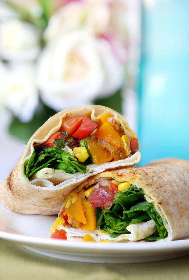 Veggie wrap stock image. Image of alfalfa, lifestyle, health - 2768545