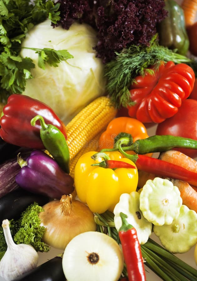 Assortment of Fresh Vegetables Stock Photo - Image of variation ...