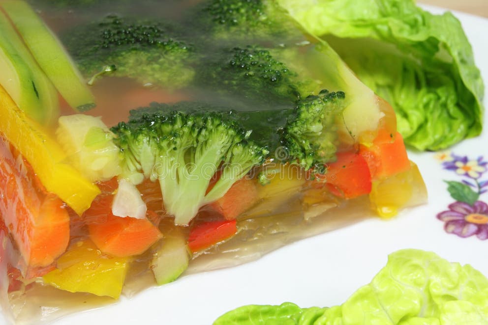 Vegetables in aspic stock image. Image of snack, food - 31613009