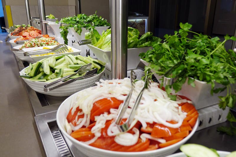 Vegetables on the Buffet. Assortment Stock Image - Image of delicious ...