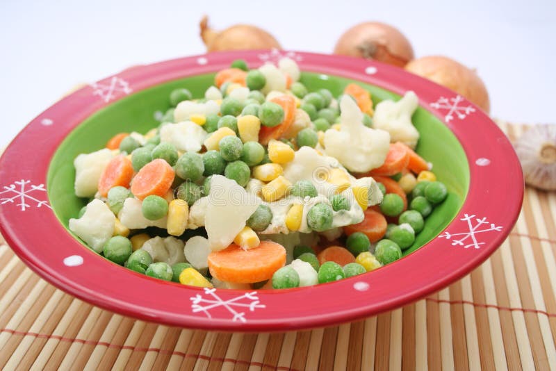 Vegetables with butter stock image. Image of health, peas - 37489533