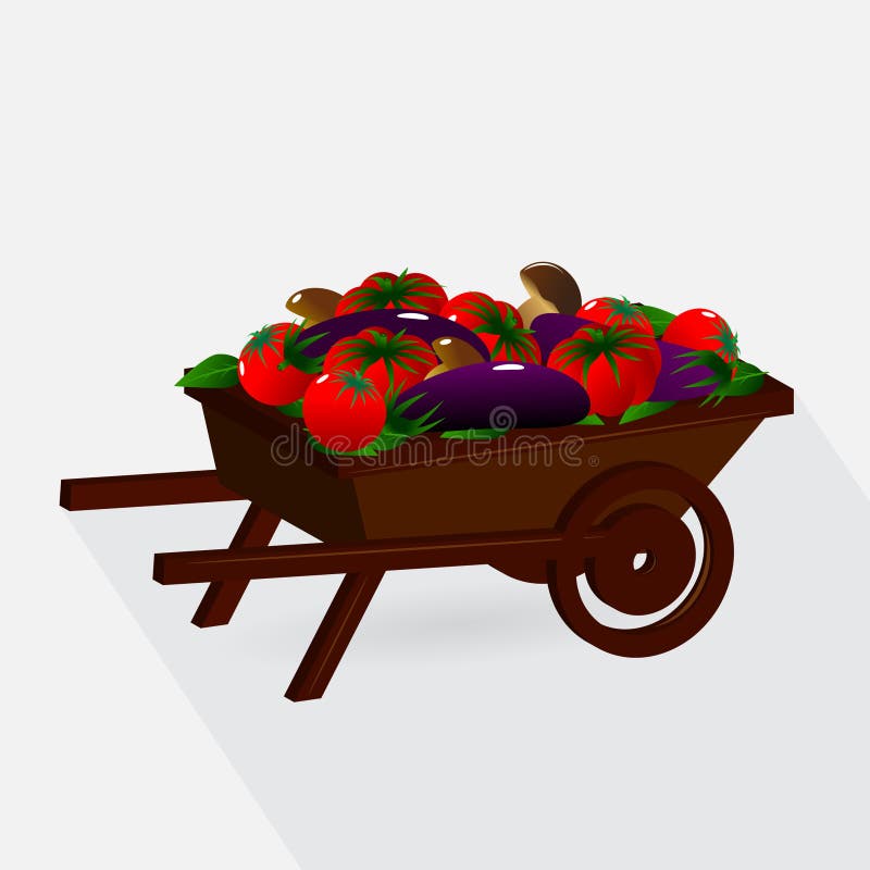 Vegetables stock illustration. Illustration of cart, design - 49944594