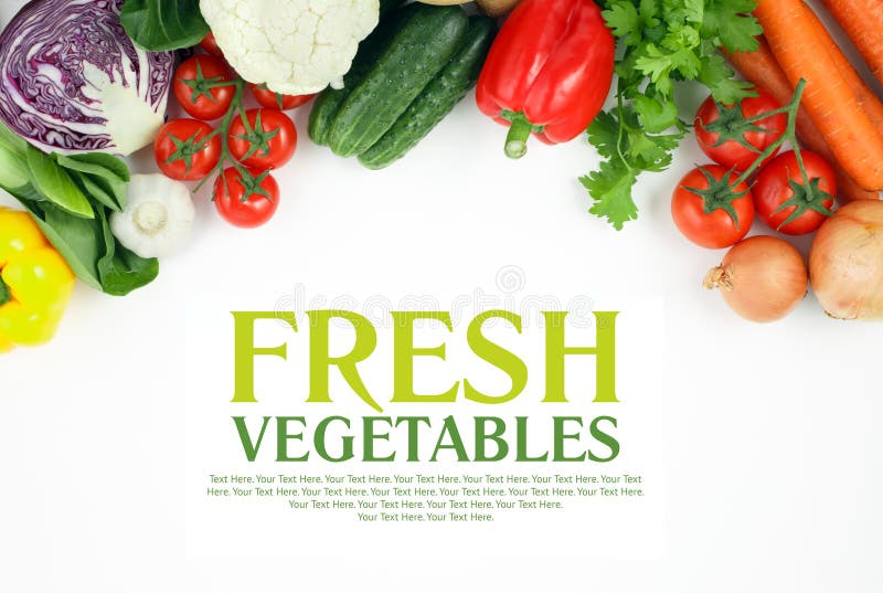Vegetables Close-up with Space for Text. Stock Photo - Image of ...