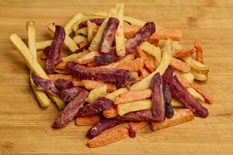 Vegetables cut into strips stock photo. Image of cooked - 309404504