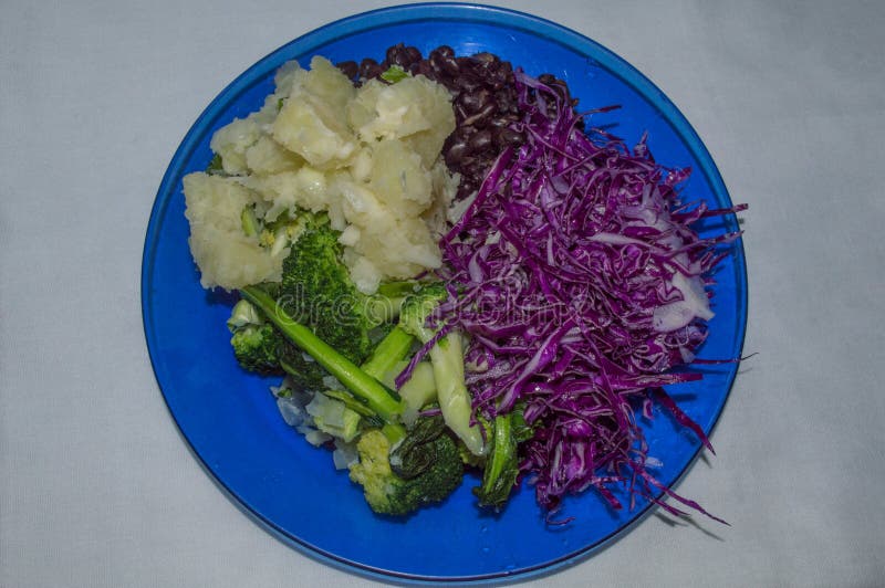 Vegetables of Different Colors in Dish Stock Photo - Image of green ...