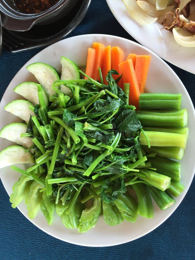 Boiled vegetables stock photo. Image of sauce, vegetables - 68948590