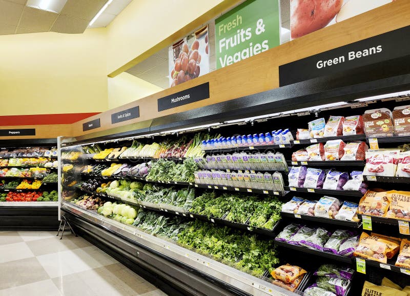 Vegetables Displayed Inside a SHOPPERS Supermarket Editorial ...