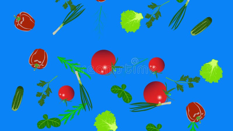 Vegetables Elements Animation Chroma Key Background Removable Stock ...