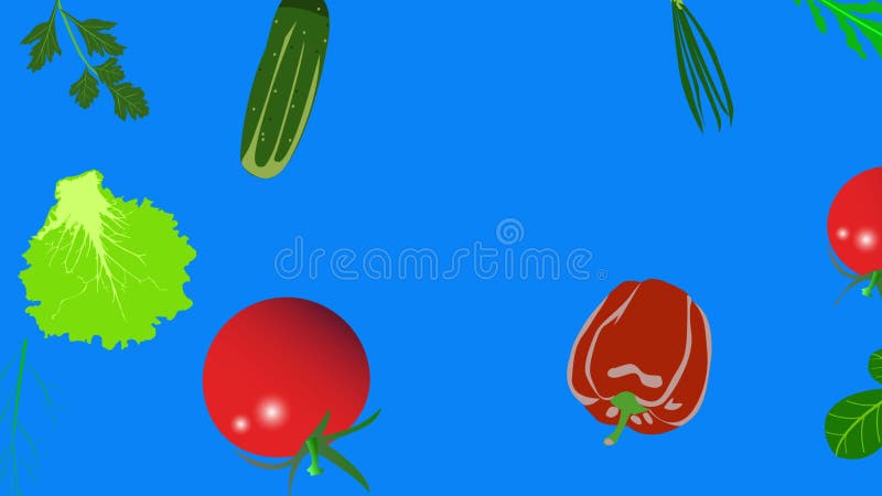 Vegetables Elements Animation Chroma Key Background Removable Stock ...