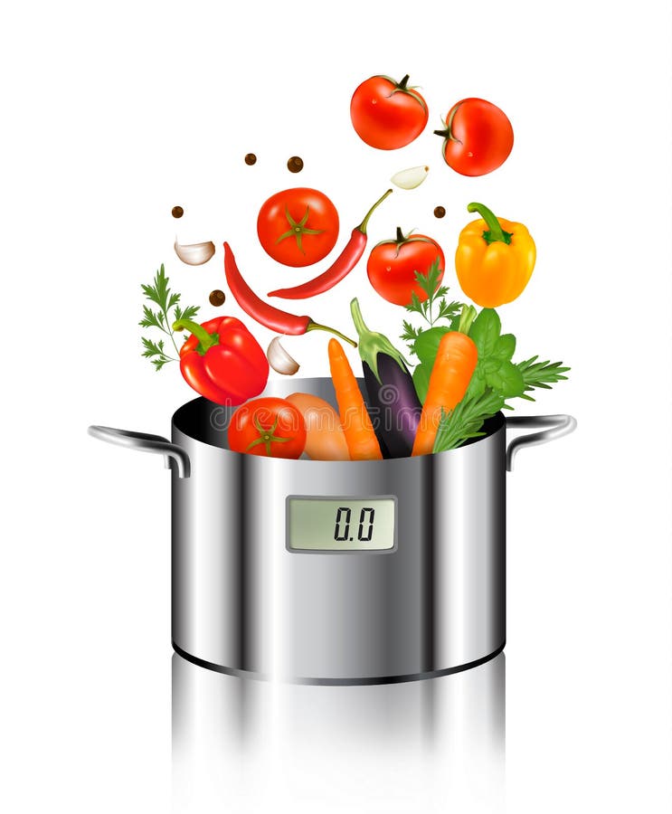 Vegetables Pot Stock Illustrations – 14,767 Vegetables Pot Stock ...