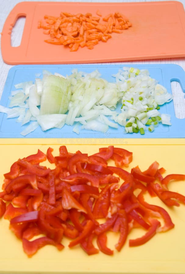 Vegetables finely cut stock image. Image of carrot, onion - 14546921