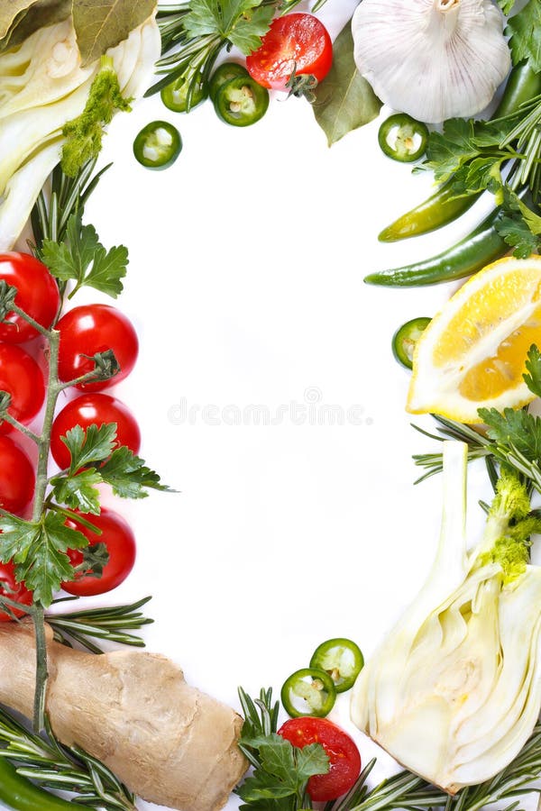 Vegetables frame. stock image. Image of chili, culinary - 23901575