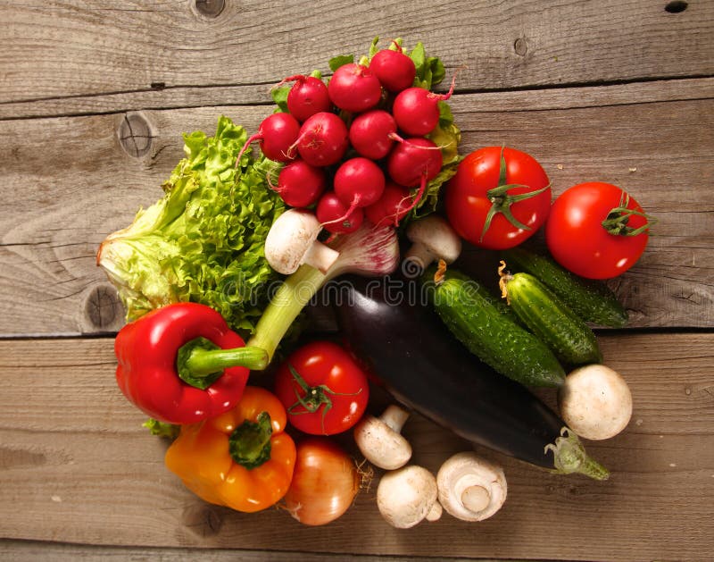 Vegetables . Fresh Bio Vegetable in a Basket Stock Photo - Image of ...