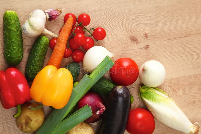 Vegetables . Fresh Bio Vegetable in a Basket Stock Image - Image of ...