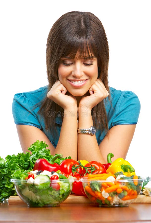 Vegetable exercise woman stock photo. Image of fitness - 24362270