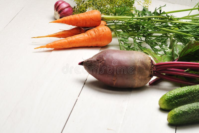 Vegetables from the Garden on the Table Stock Image - Image of ...