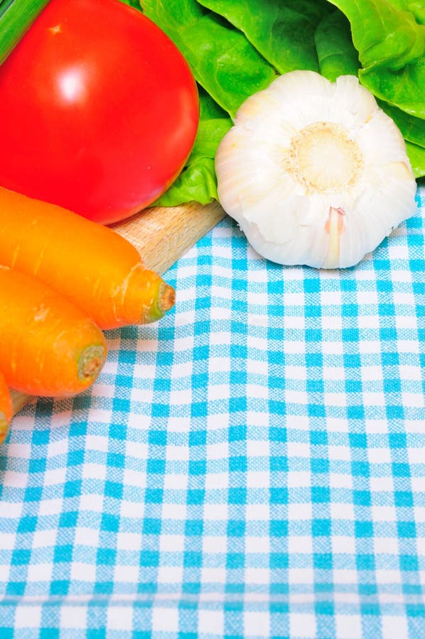 Vegetables on a Kitchen Cloth Stock Image - Image of collection ...