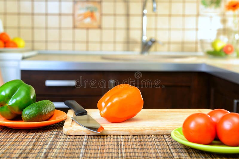 Vegetables in the kitchen stock image. Image of eating - 54858483
