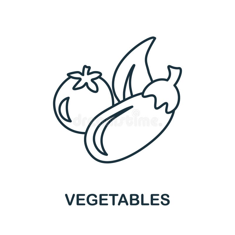 Vegetable Outline Templates Garlic Vegetable Icon Symbol Template