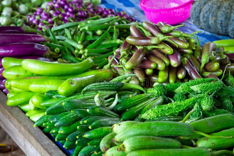 Vegetables At Local Kohima Market, Nagaland, India Stock Photo - Image ...