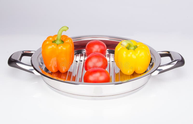 Vegetables in the Low Pan. High Quality Stock Photo - Image of peppers ...