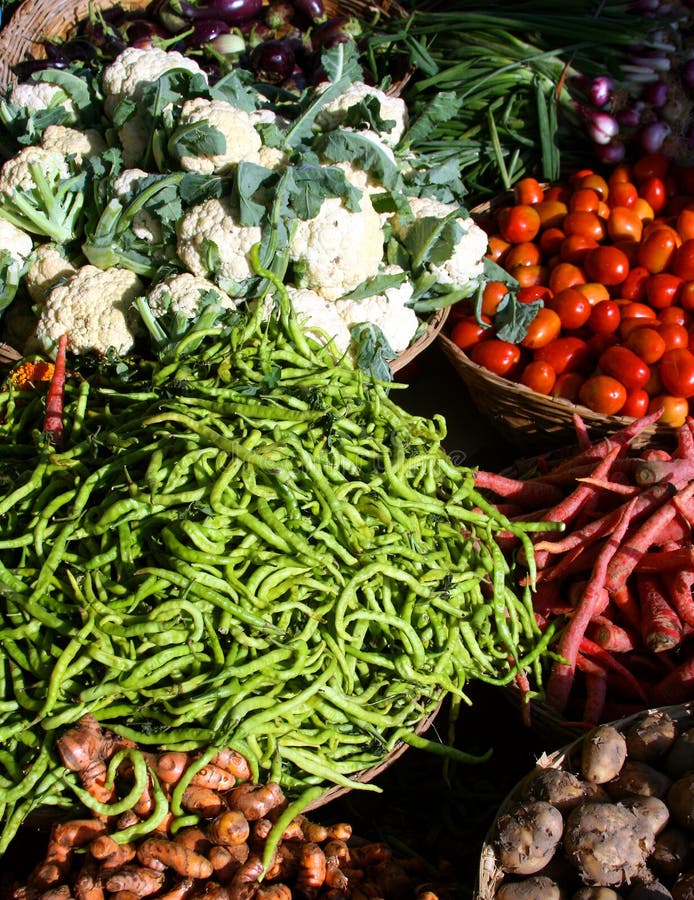 Vegetables in a Market, Malawi, Africa Stock Photo - Image of africa ...