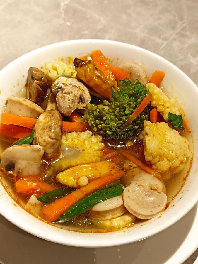 Vegetables Mixed in Sabu Sabu Menu at Hotel Stock Photo - Image of sabu ...