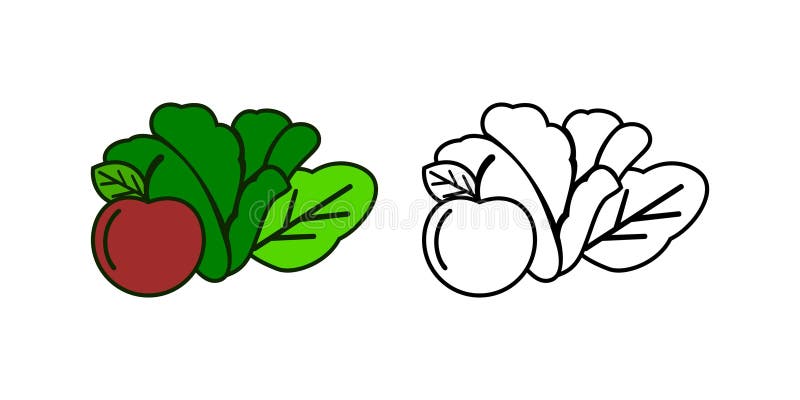 Vegetables Outline Stock Illustrations – 22,288 Vegetables Outline ...