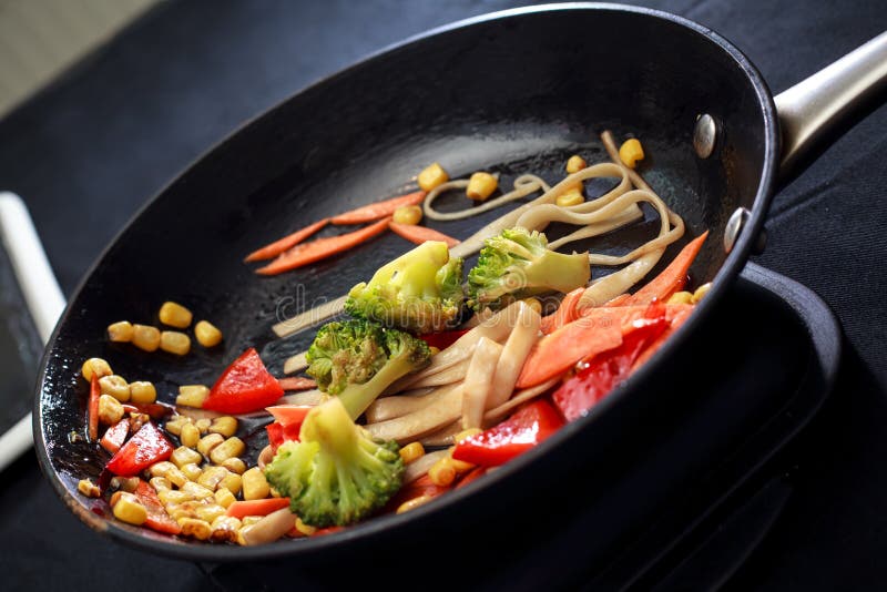 Vegetables on the pan stock photo. Image of paprika, master - 49805766