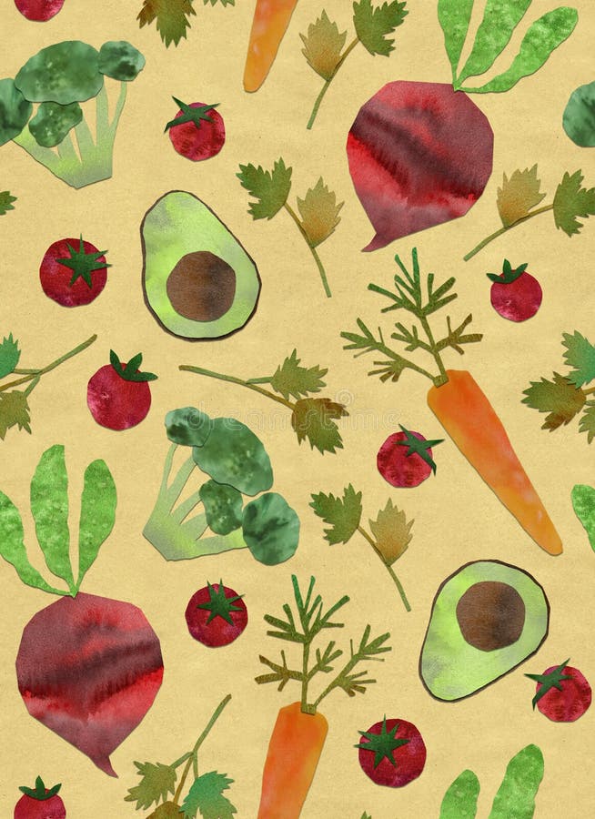 Vegetables paper cut stock illustration. Illustration of cutout - 178106652