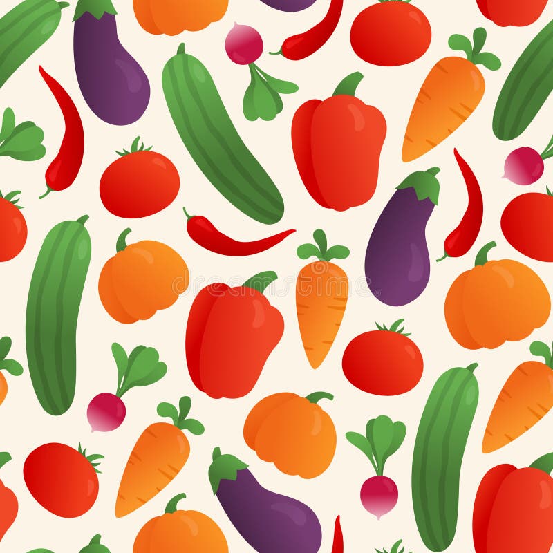 Vegetables pattern stock vector. Illustration of fabric - 243523571
