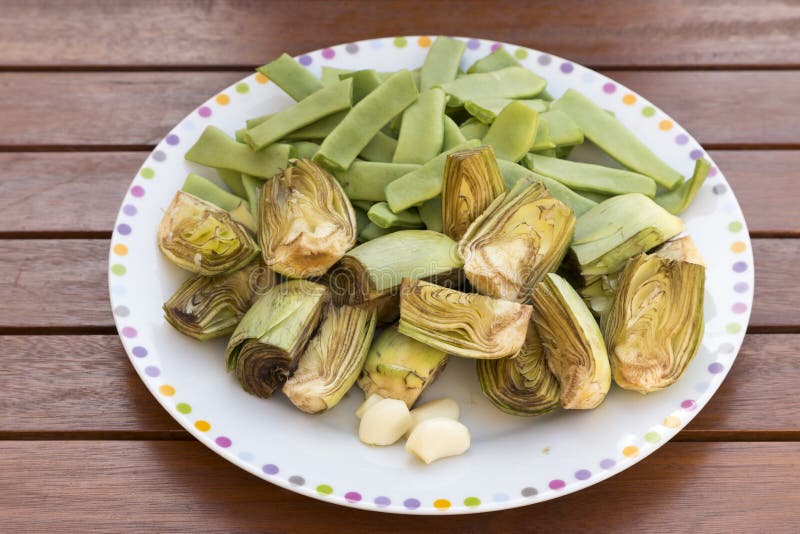 Vegetables Prepared for Cooking Stock Image - Image of fresh, plate ...